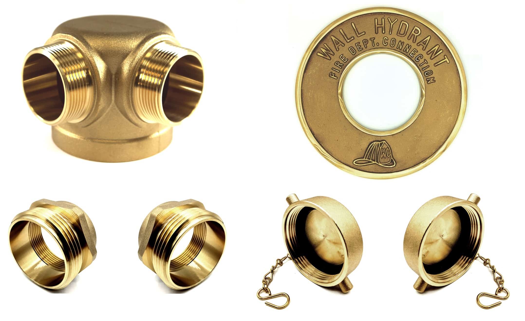 IE36-WALL HYDRANT PACK BRASS - Wilson and Cousins